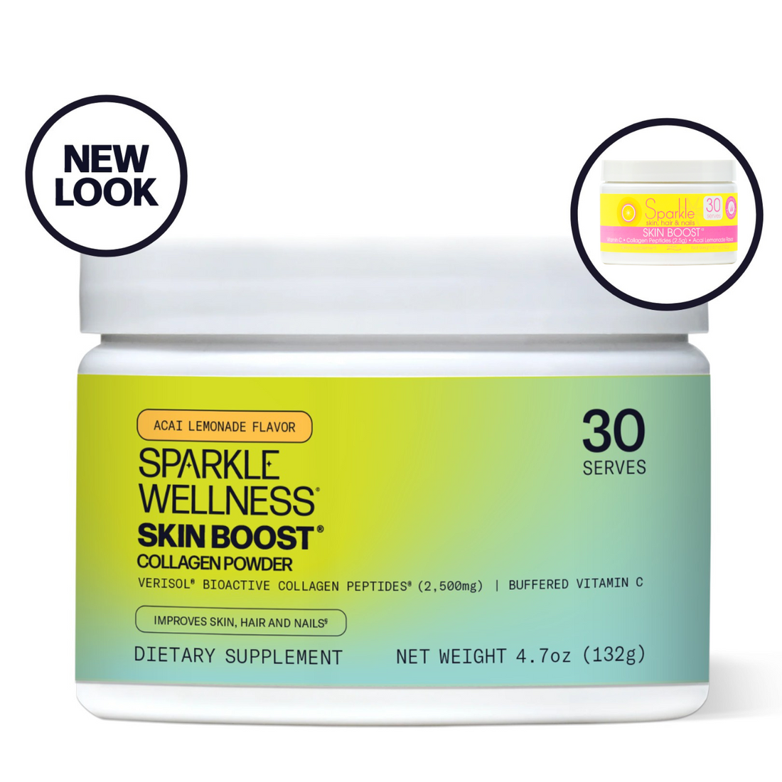 Sparkle Skin Boost Verisol Collagen Peptides Protein Powder Vitamin C ...