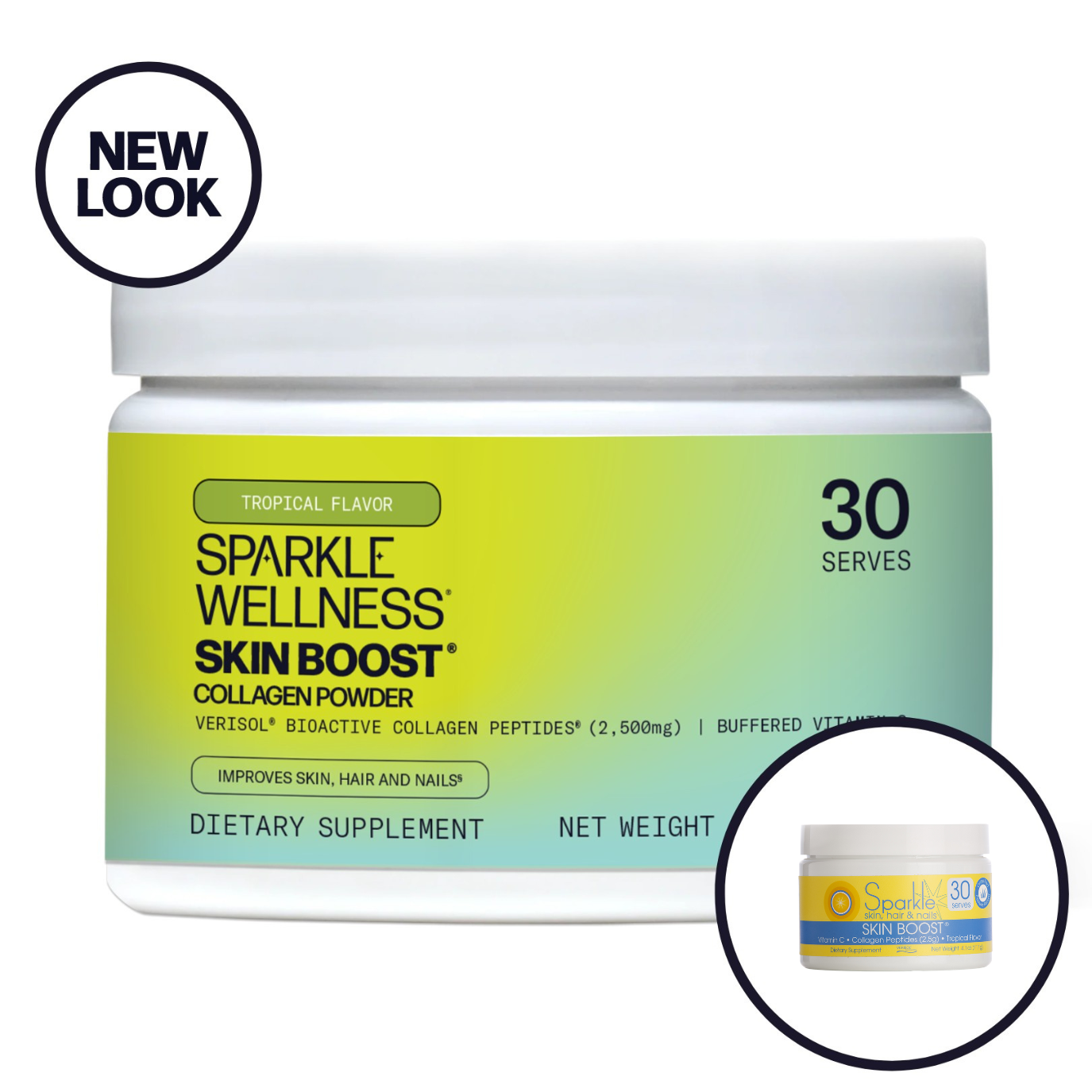 Sparkle Skin Boost Verisol Collagen Peptides Protein Powder Vitamin C ...