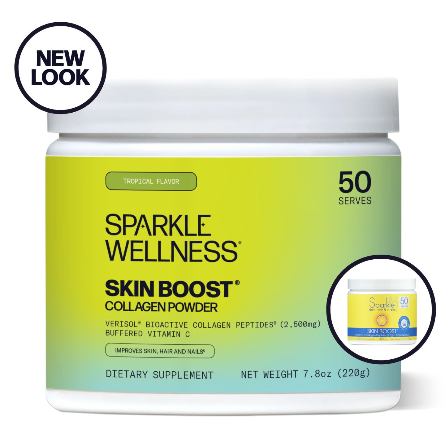 Sparkle Skin Boost Verisol Collagen Peptides Protein Powder Vitamin C ...
